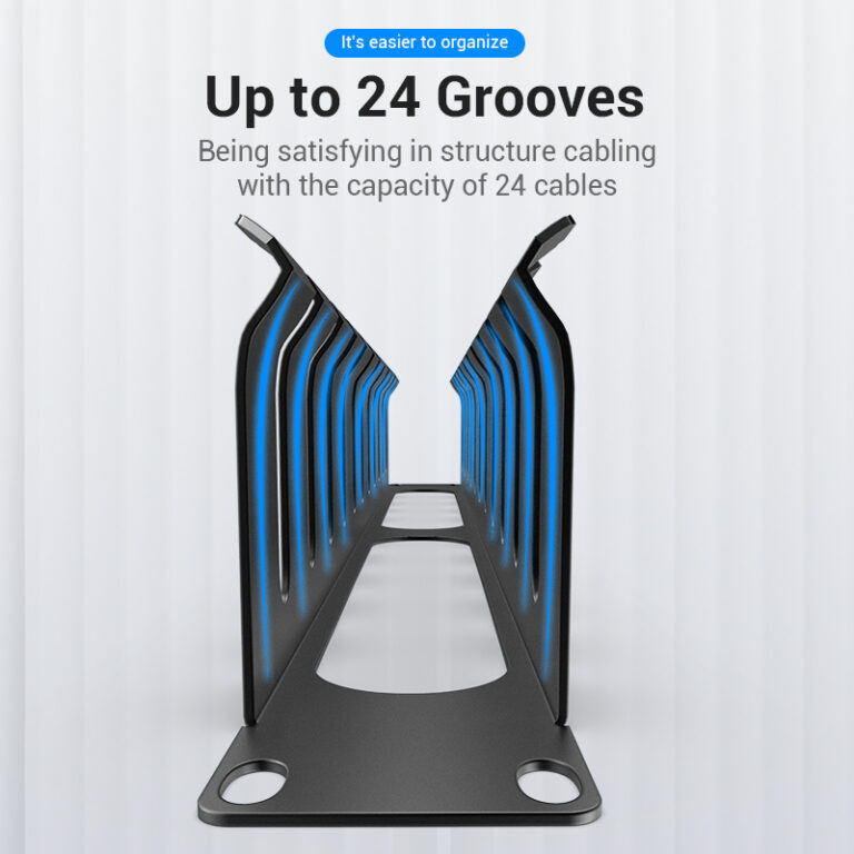 Vention Kabel Manager 1U untuk Rack Server Cable Manager - Stekno