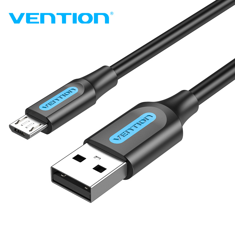 USB Data Cable USB A to Micro USB 3A PVC Black - Stekno